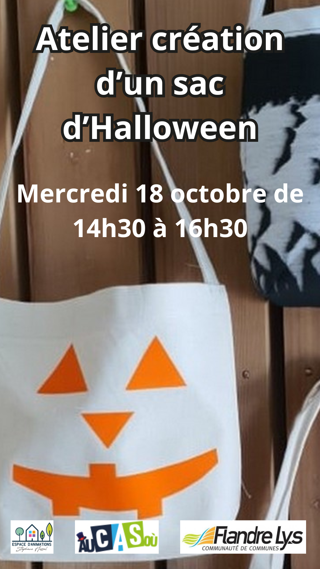 Atelier Création Dun Sac Dhalloween Lesperluette Le Réseau Des Médiathèques De Flandre Lys